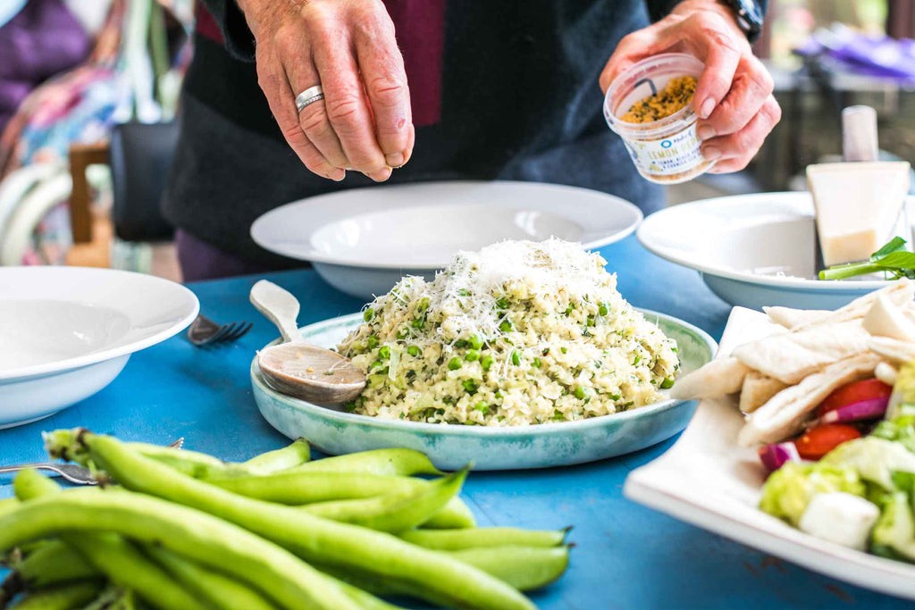 Bulgar Wheat Risotto with Goats’ Cheese – Cornish Sea Salt Company Ltd