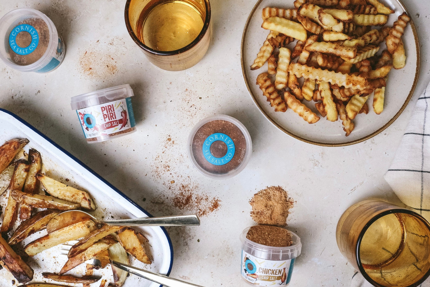 The Best Chips with Chicken Chip Salt and Piri Piri Chip Salt – Cornish ...
