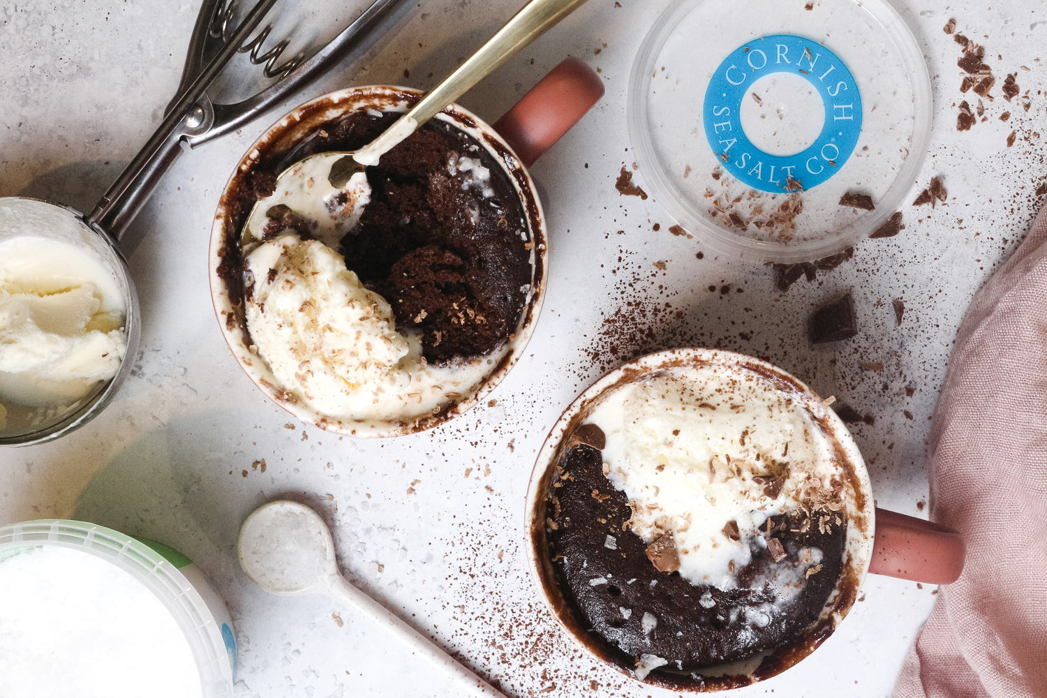 Easy Chocolate Mug Pudding with Cornish Sea Salt Flakes – Cornish Sea ...
