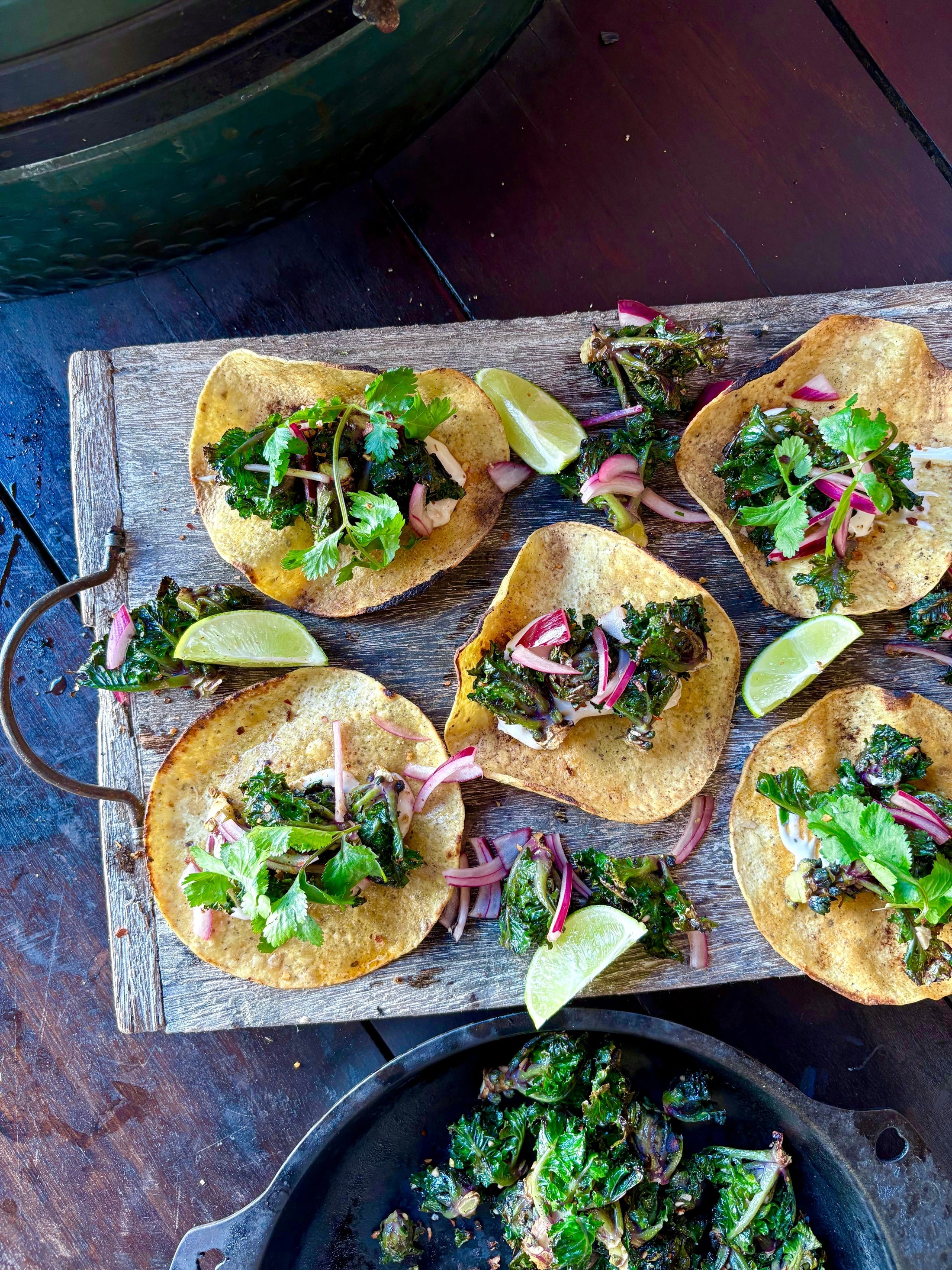 Padstow Kitchen Garden Charred Kalettes Tortilla Recipe – Cornish Sea ...