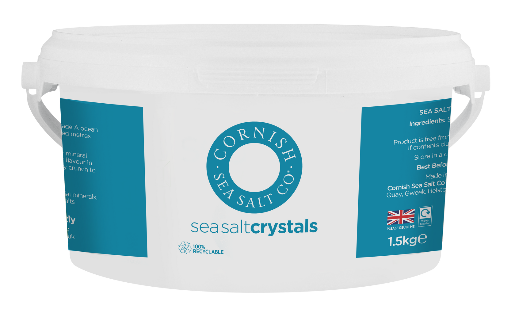 Sea Salt Crystals - 1.5kg – Cornish Sea Salt Company Ltd